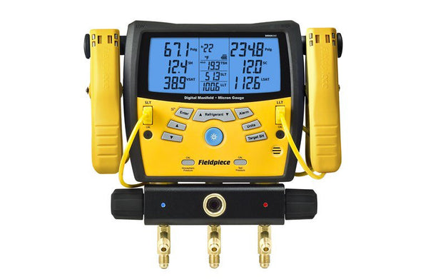 SMAN360 Fieldpiece Digital 3-port Manifold with Micron Gauge
